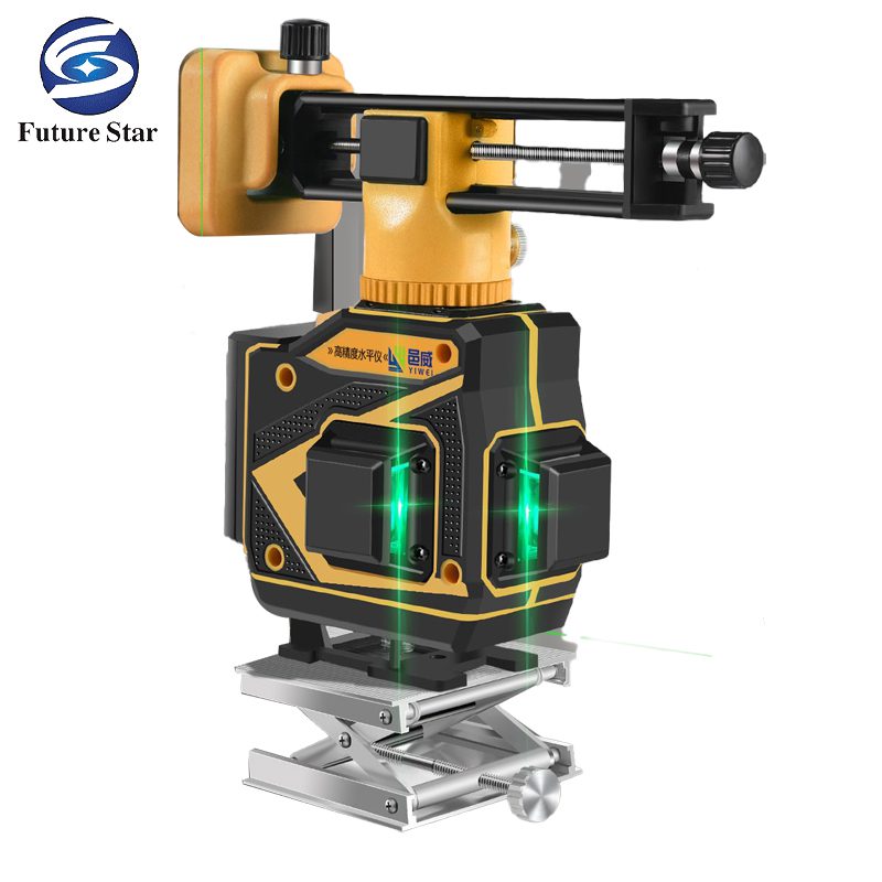 3d laser level tool 12 line laser Green Green building 360 rotary Self ...